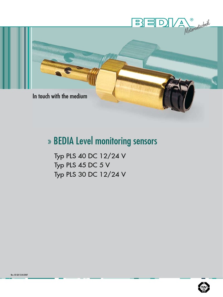 PLS40 Level Sensor FLOWVISION PDF | PDF | Electronics | Electrical ...