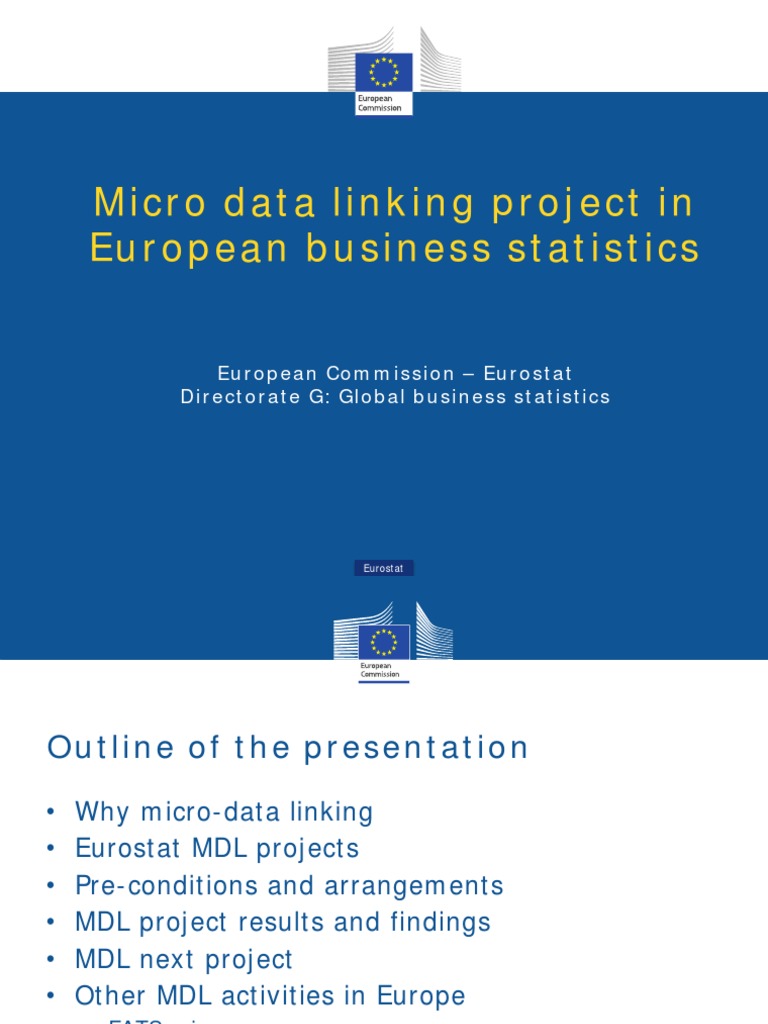 Eurostat Micro Data Linking Overview | PDF | Statistics | Economies