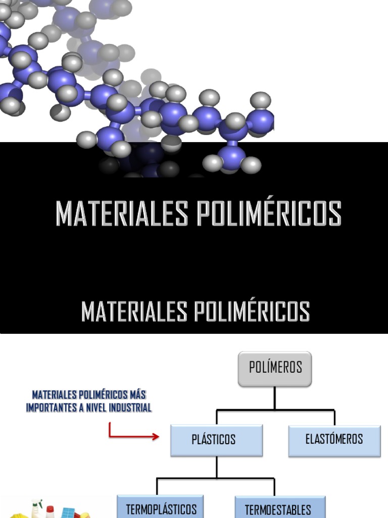 Materiales Poliméricos: Tipos y Usos | PDF | Polímeros | Moléculas