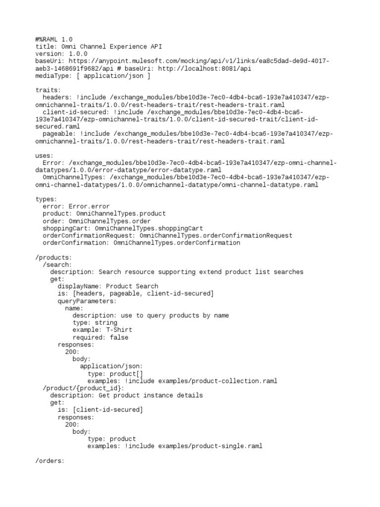Sample Raml | PDF | Application Programming Interface | Internet