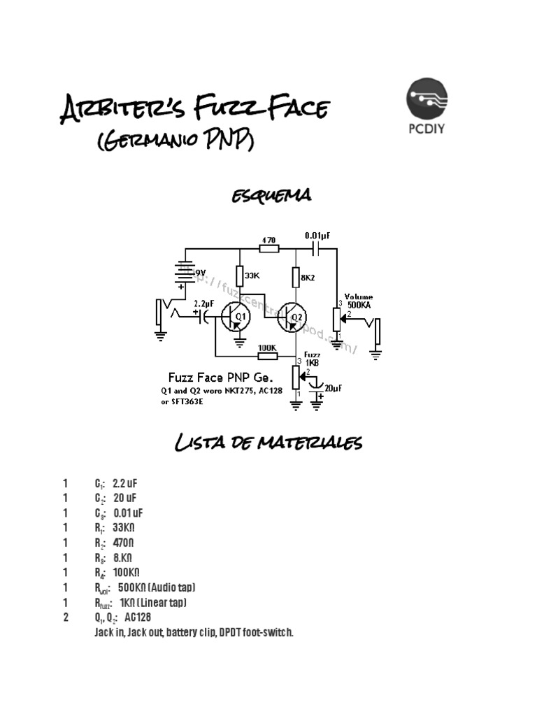 Fuzz Face Original (PNP Germanio) | PDF
