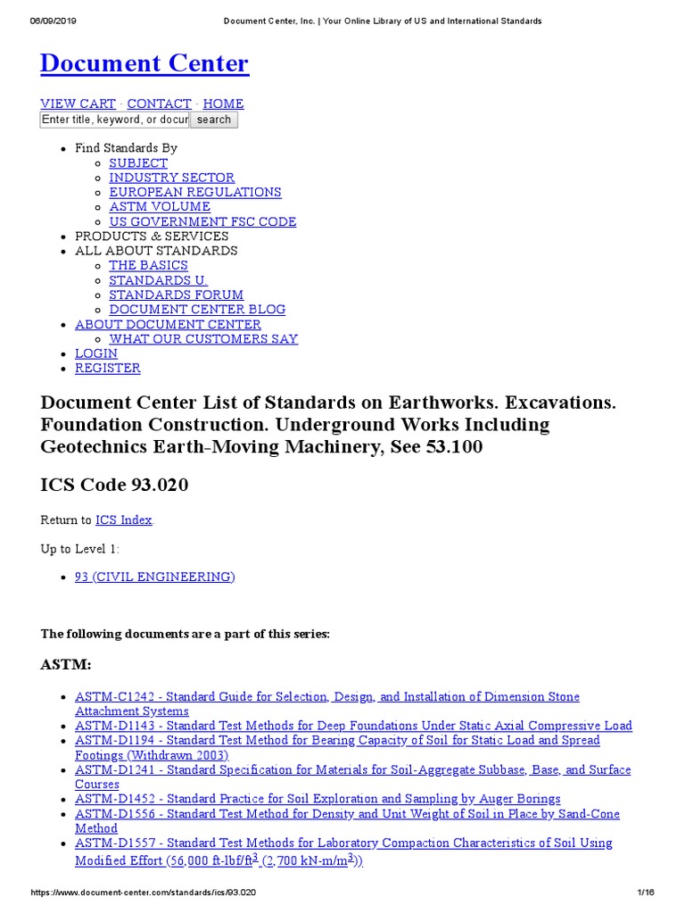 Document Center, Inc. - Your Online Library of US and International Standards | PDF ...