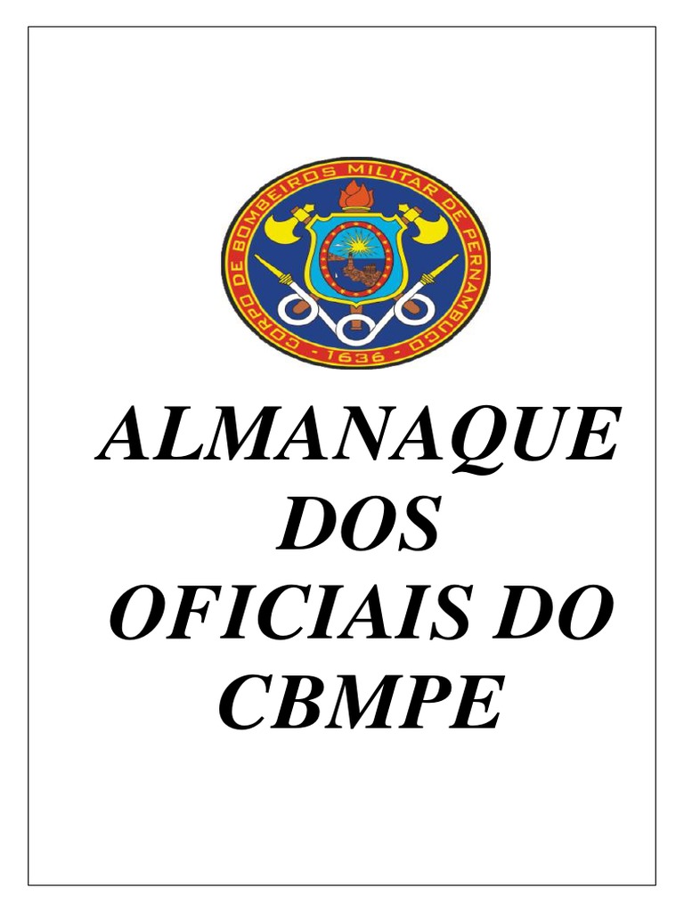 Almanaque Dos Oficiais - CBMPE | PDF | Oficial (Forças Armadas) | Tenente