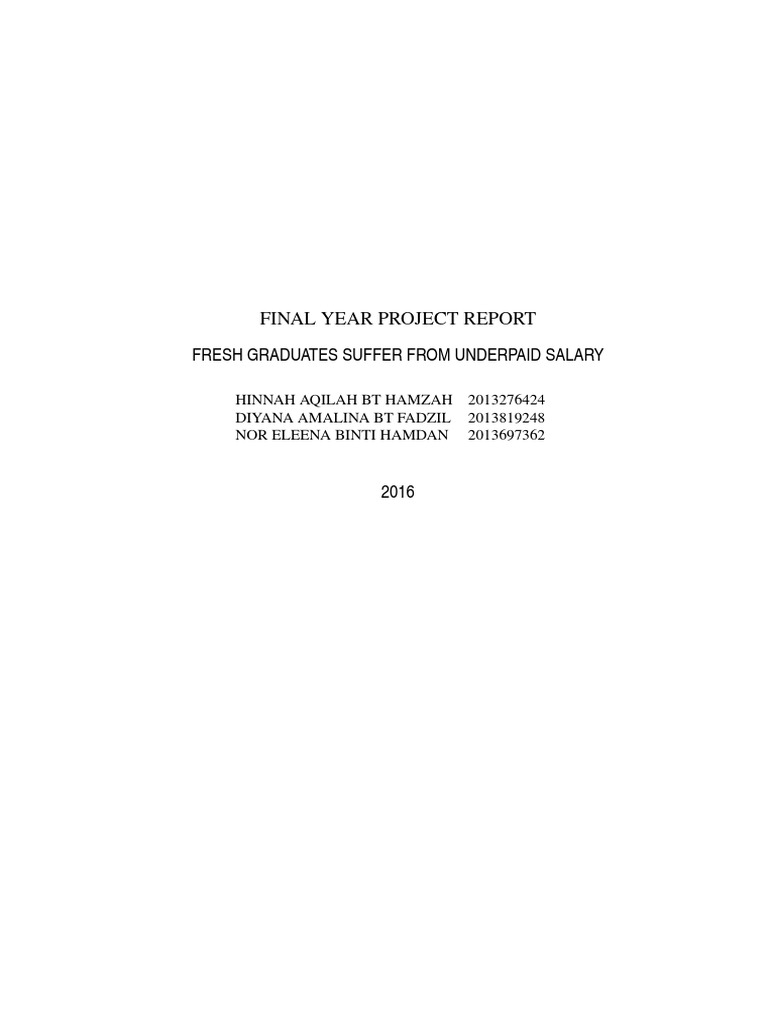 Uitm Kelantan Final Year Project Report Fyp Template PDF | PDF | Survey ...