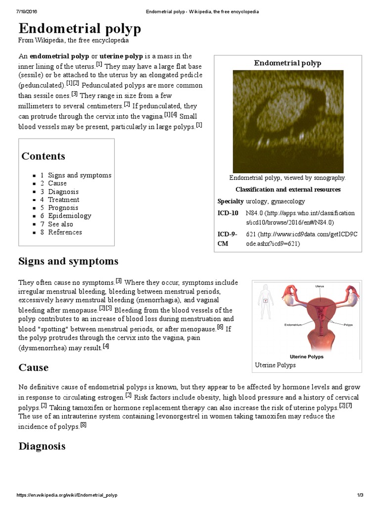 Polyp | PDF | Female Mammals | Sexual Anatomy