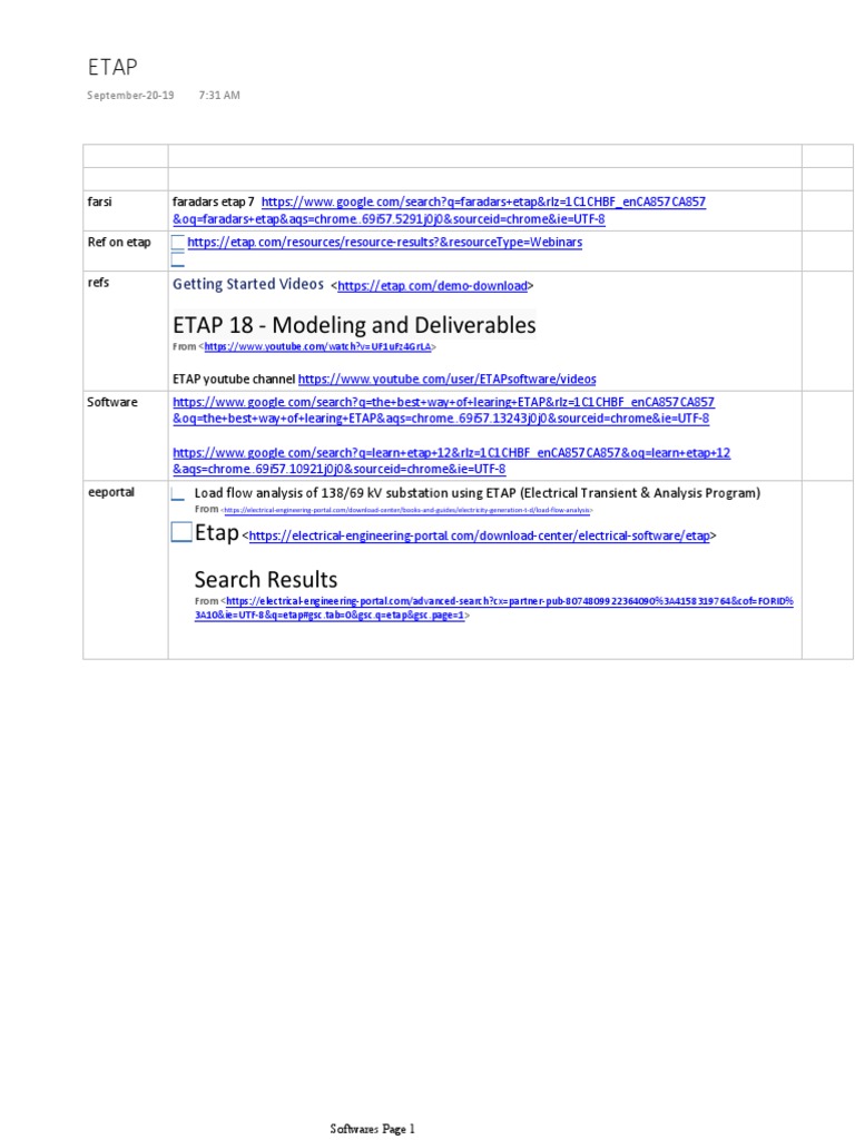 Etap PDF | PDF | Electrical Engineering | Electric Power