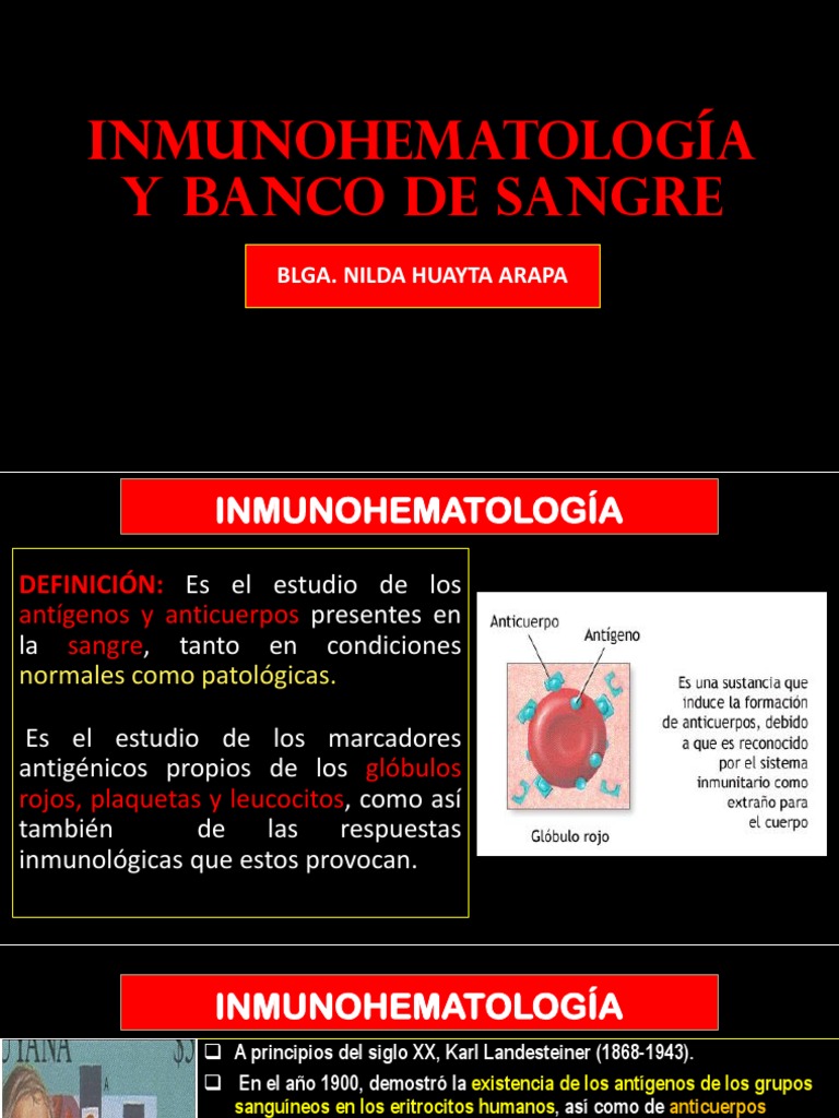 Inmunohematologia | PDF | Tipo de sangre | Sangre