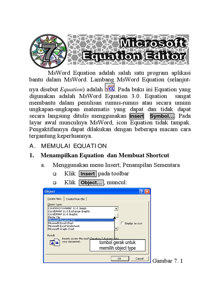 Microsoft Equation Editor PDF | PDF