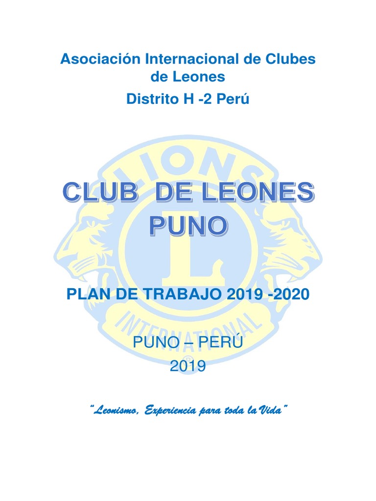Asociación Internacional de Clubes de Leones | PDF