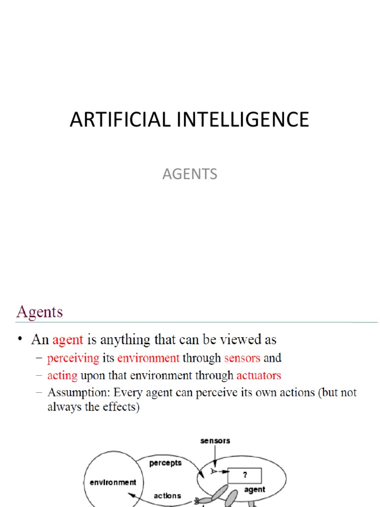 Artificial Intelligence: Agents | PDF