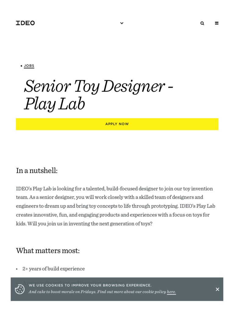 Intro To Toy Design | PDF | Toys | Engineering