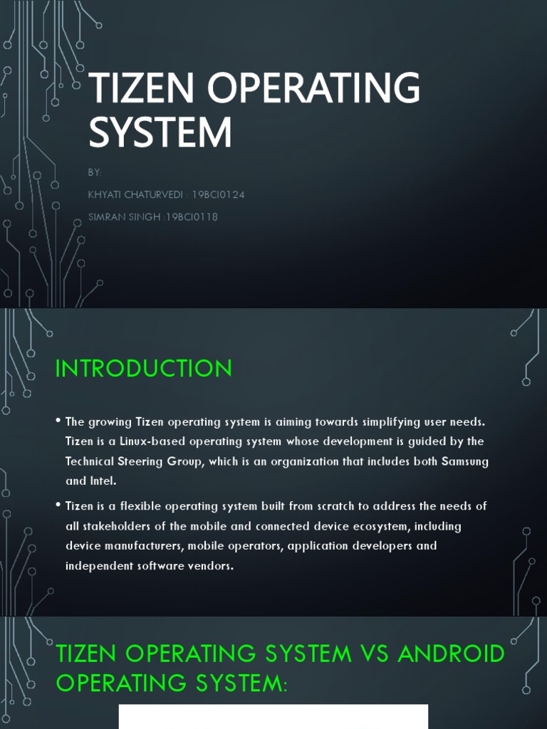 Tizen Operating System | PDF