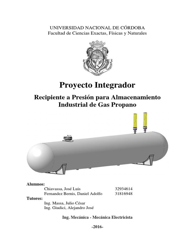 Recipiente A Presion | PDF | Presión | Mecánica de Medios Continuos