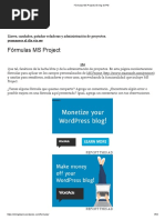Campos CPTR (Valor Acumulado o VA) MS Project | PDF | Microsoft ...