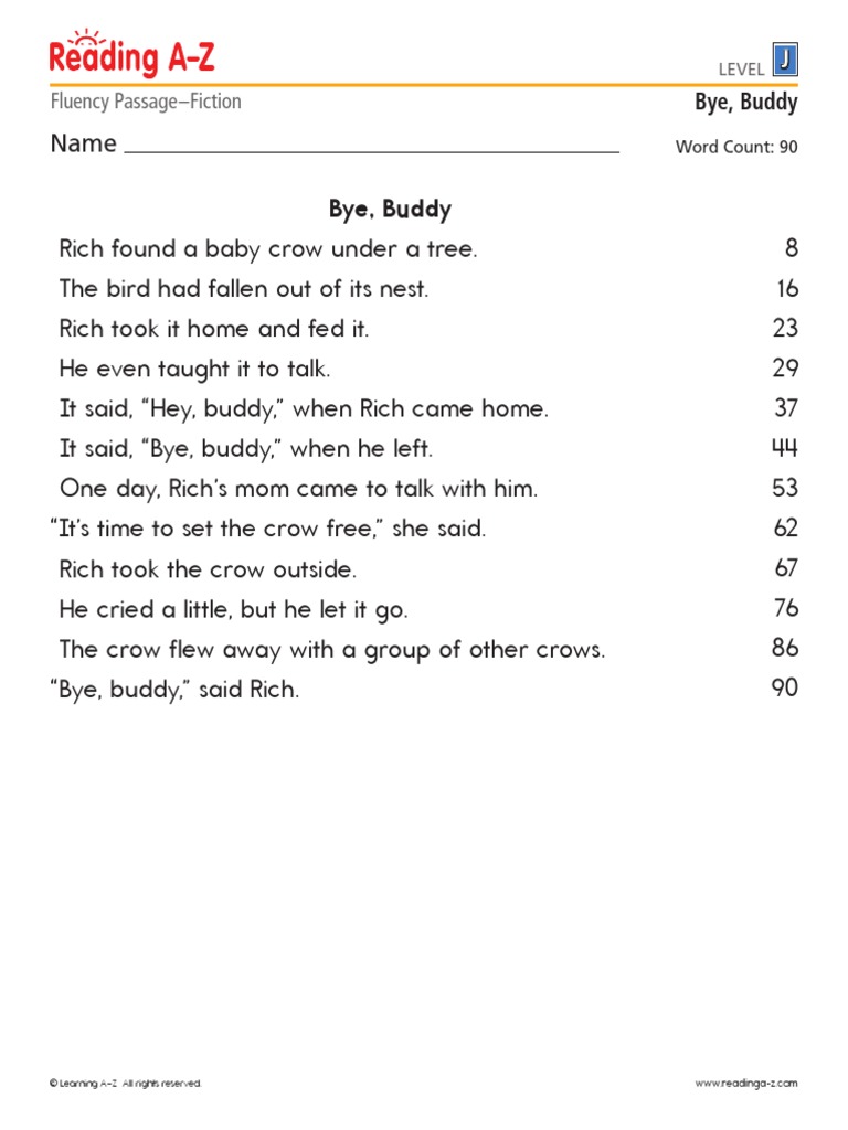 Fluency TR F J Bye Buddy | PDF | Reading (Process) | Semiotics