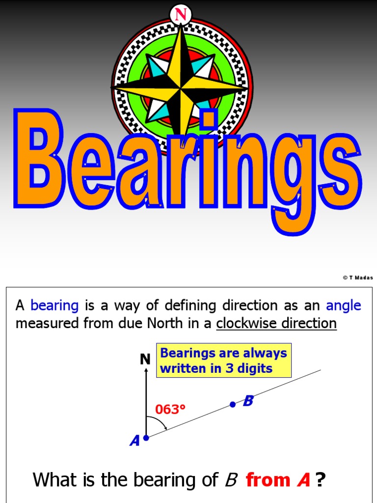 Bearings | PDF | Angle | Trigonometric Functions
