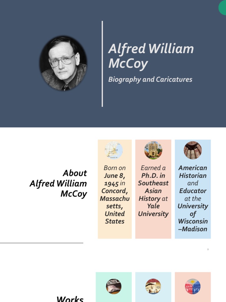 Alfred McCoy: Biography and Caricatures | PDF | Cartoon