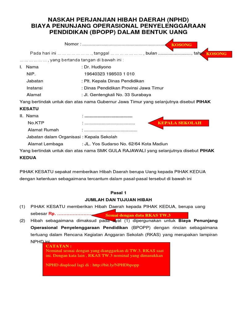 Contoh NPHD | PDF