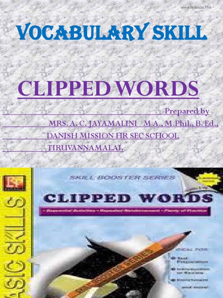 11th 12th English Clipped Words | PDF | Business | Technology & Engineering