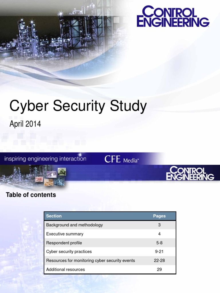 2014 Cyber Security Practices Study | PDF | Computer Security | Security