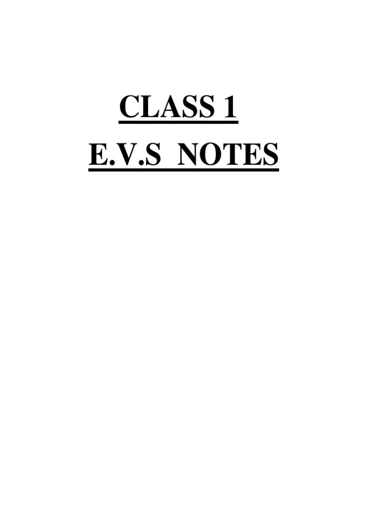 Class I EVS PDF | PDF | Taste | Moon