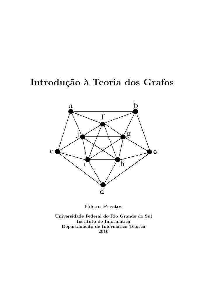 Livro - Introducao A Teoria Dos Grafos PDF | Download grátis PDF ...