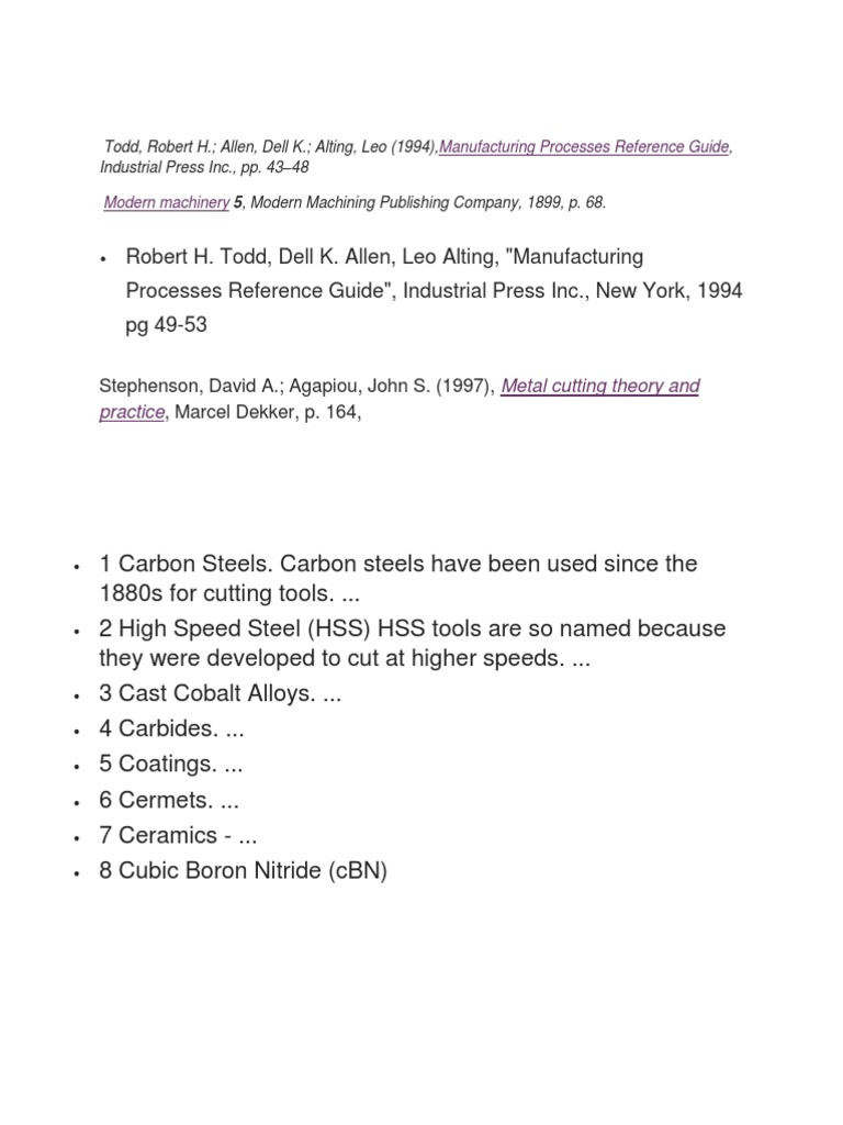 Manufacturing Processes Reference Guide | PDF | Home & Garden