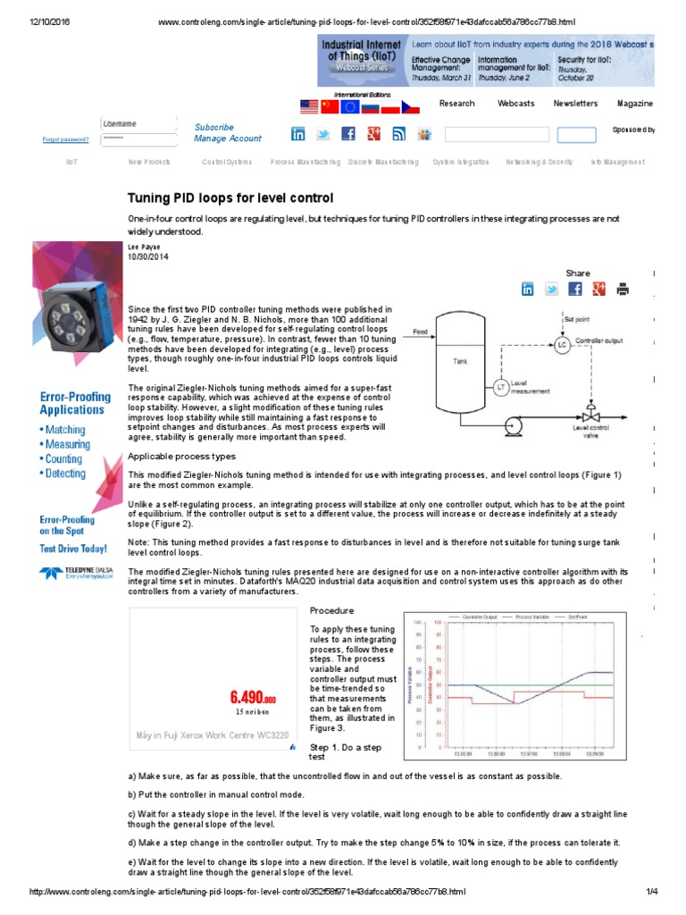 Tuning PID | PDF | Control Theory | Cybernetics