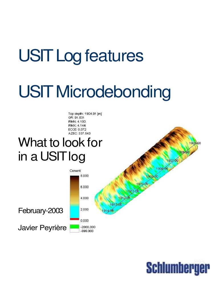 USIT Client Log Features Interpretation | PDF | Gases | Cement