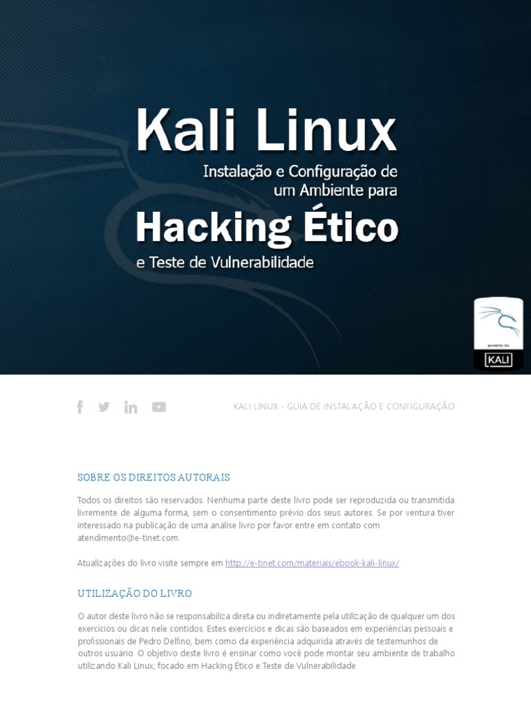 Ebook Kali Linux Ambiente para Hacking Etico Pedro Delfino PDF | PDF ... Ebook Kali Linux Ambiente para Hacking Etico Pedro Delfino PDF | PDF ...