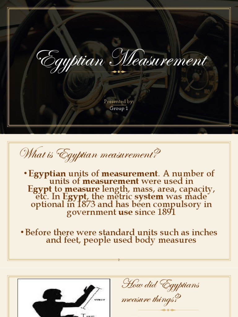 Ancient Egyptian Measurement Units | PDF | Home & Garden