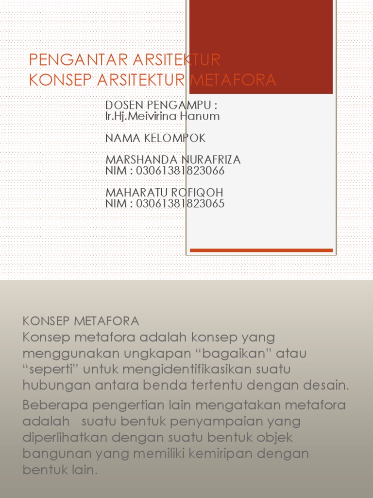 Konsep Arsitektur Metafora | PDF | Ilmu Sosial | Seni Konsep Arsitektur Metafora | PDF | Ilmu Sosial | Seni