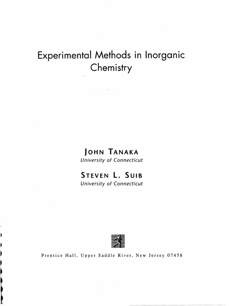 Inorganic Chemistry Experimental Methods | PDF | Inorganic Chemistry ...