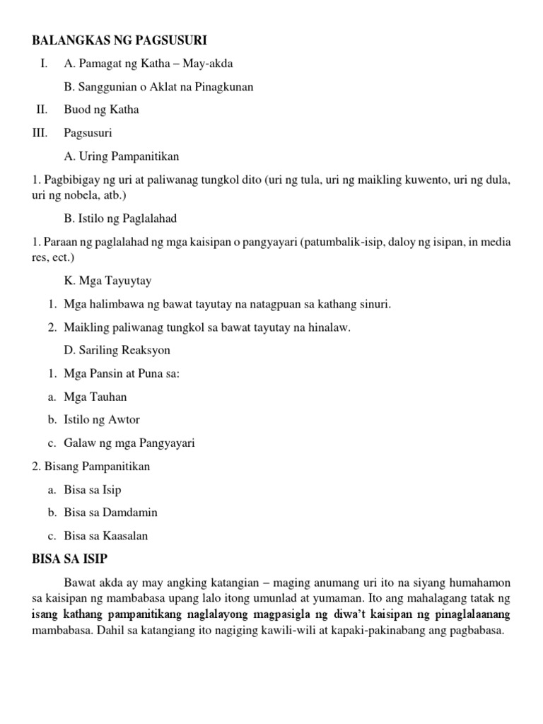 Pagsusuri Halimbawa GRADE 11 Pagsusuri Ng Mga Halimbawang Teksto