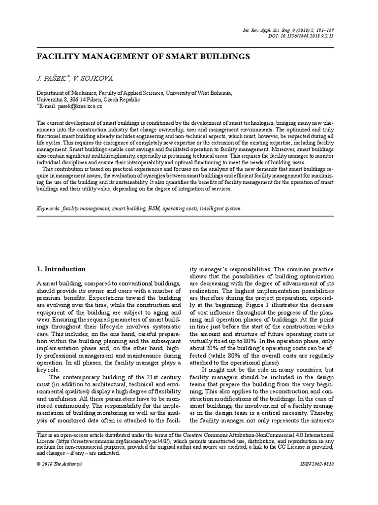 Facility Management of Smart Buildings | PDF | Building Automation | Hvac