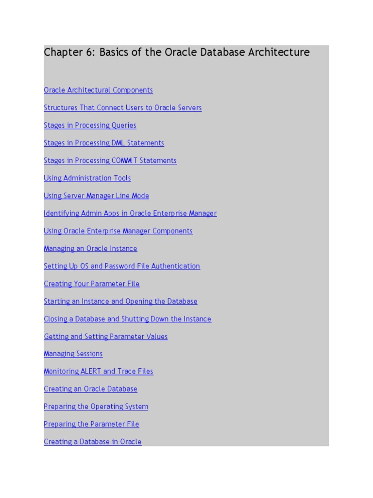 Chapter6 Database Architecture | PDF | Oracle Database | Cache (Computing)