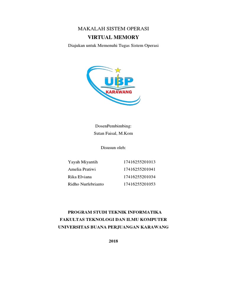 Makalah Virtual Memory | PDF