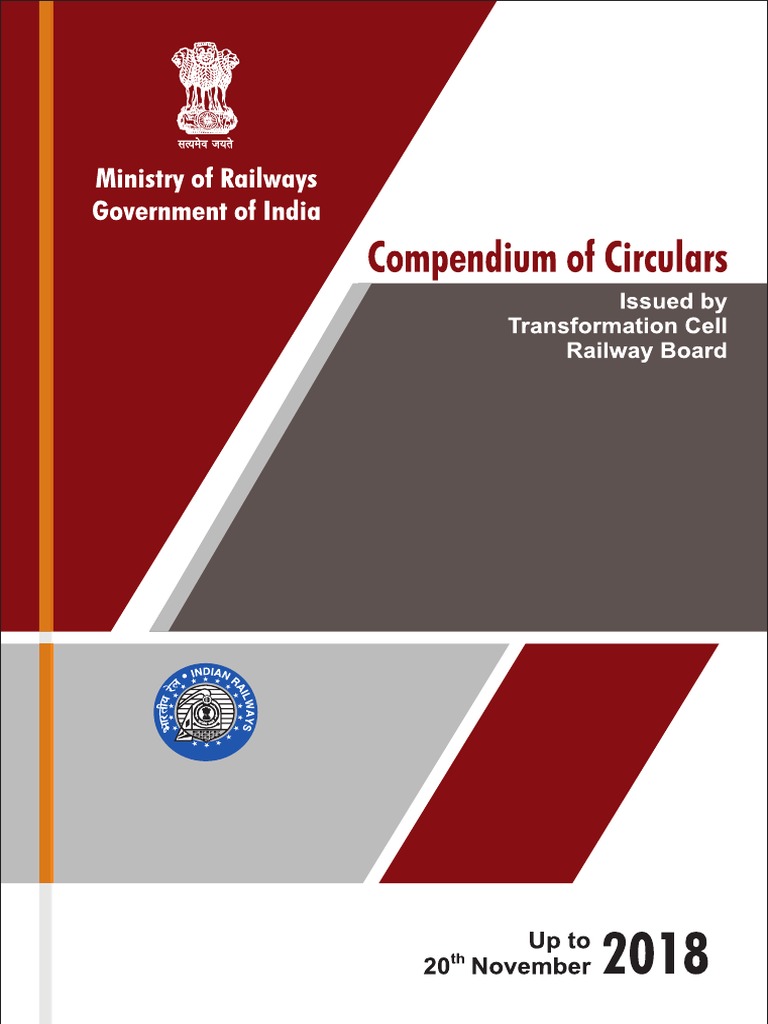 Compendium of Railway Board's Circulars | PDF