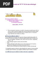Classification des milieux de culture | PDF | Milieu de culture ...
