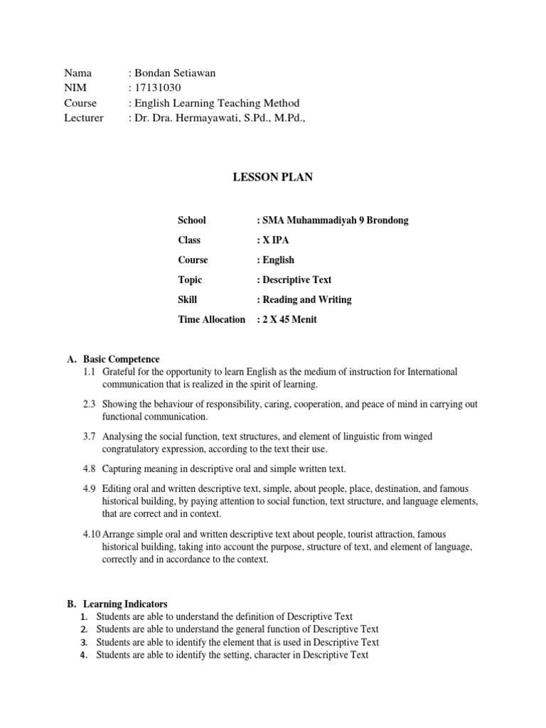 Uas Lesson Plan | Download Free PDF | Psychological Concepts ...