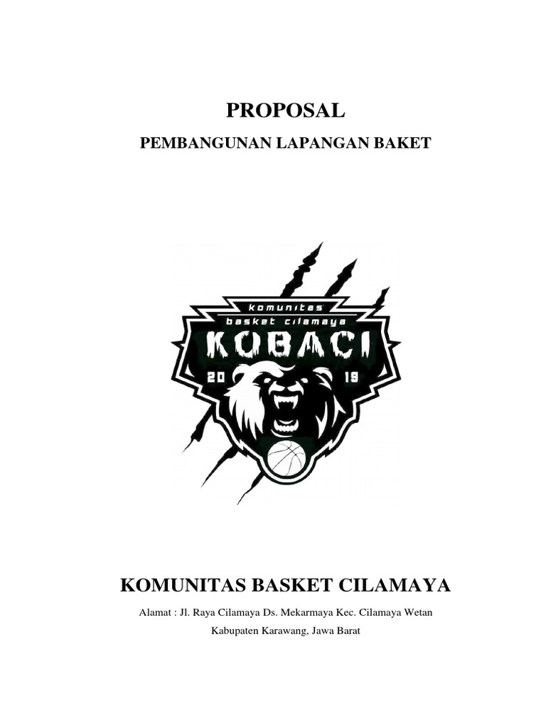 Proposal Pembangunan Lapangan Basket | PDF