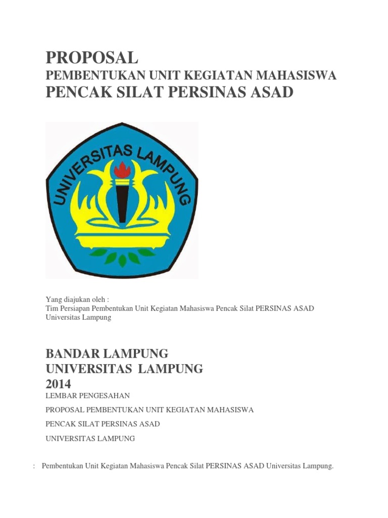 Proposal Pengajuan UKM | PDF
