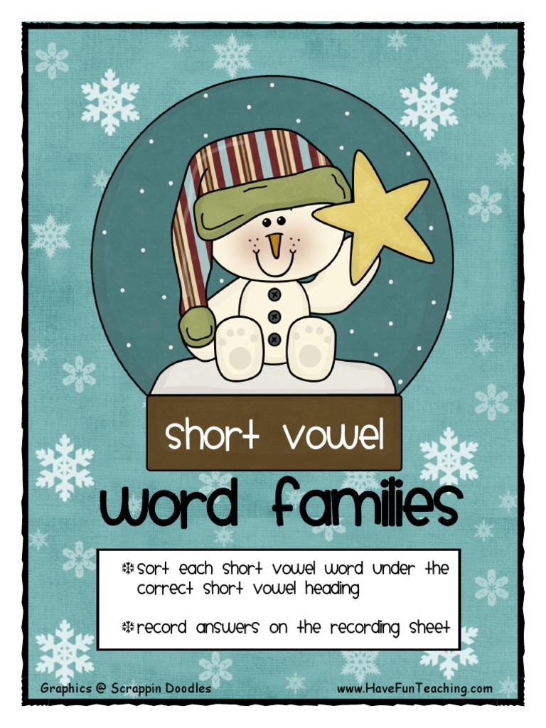 Christmas Vowel Phonics | PDF