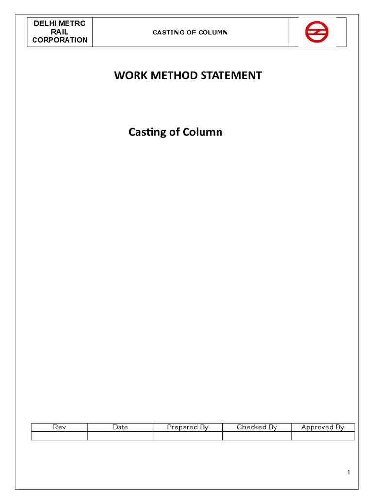 Column Casting | PDF | Concrete | Pipe (Fluid Conveyance)