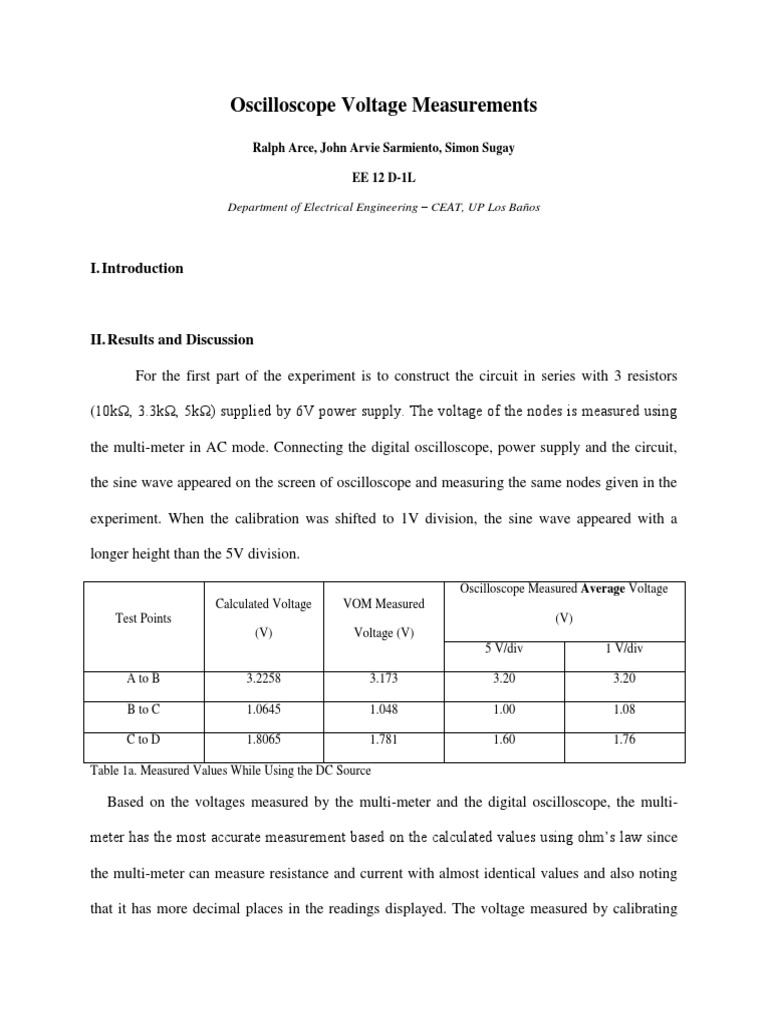 EE12 Exercise 2 | PDF | Voltage | Alternating Current
