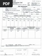 Wire Rope Test Certificate | PDF | Rope | Wire