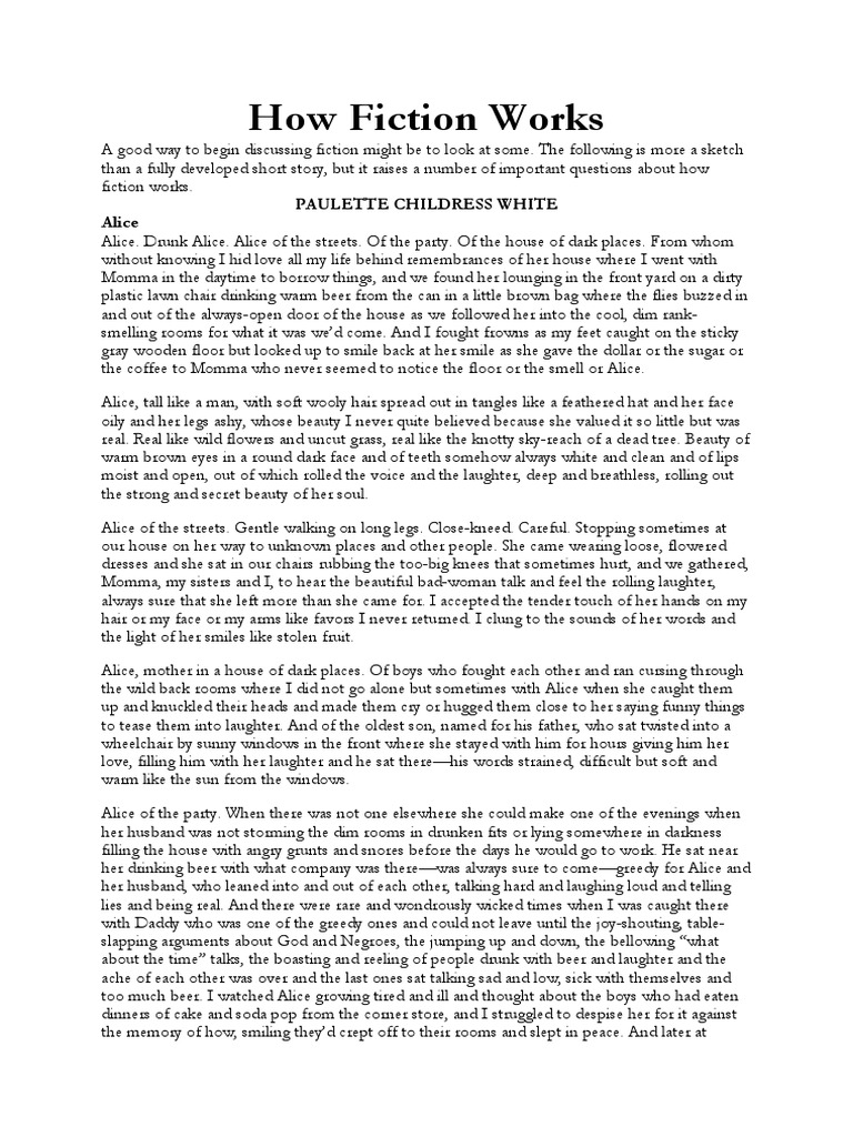 How Fiction Works | PDF | Narration | Narrative