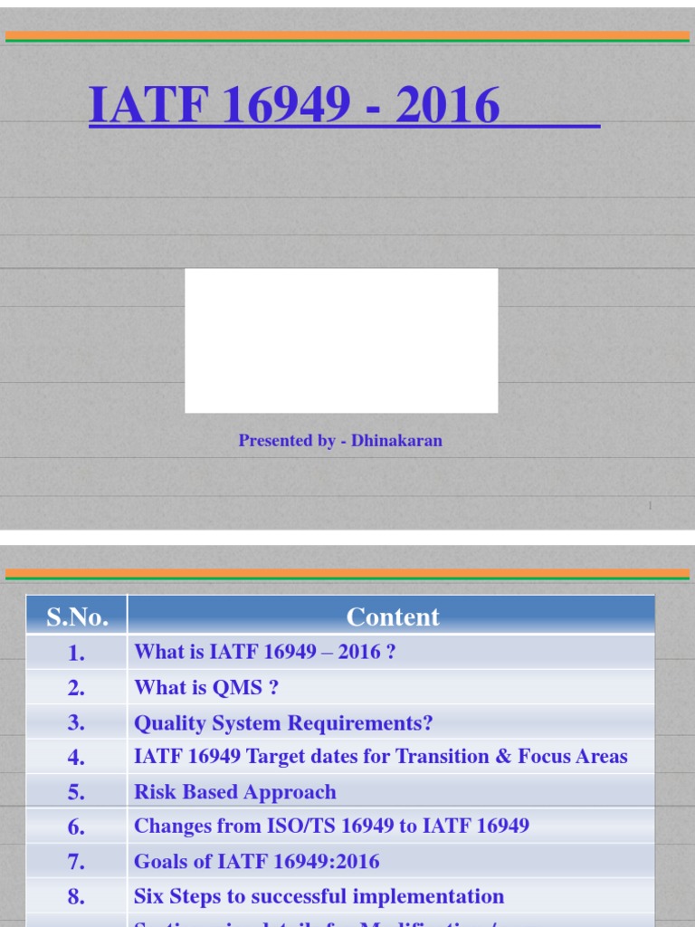 IATF Requirements Training | Quality Management System | Swot Analysis ...