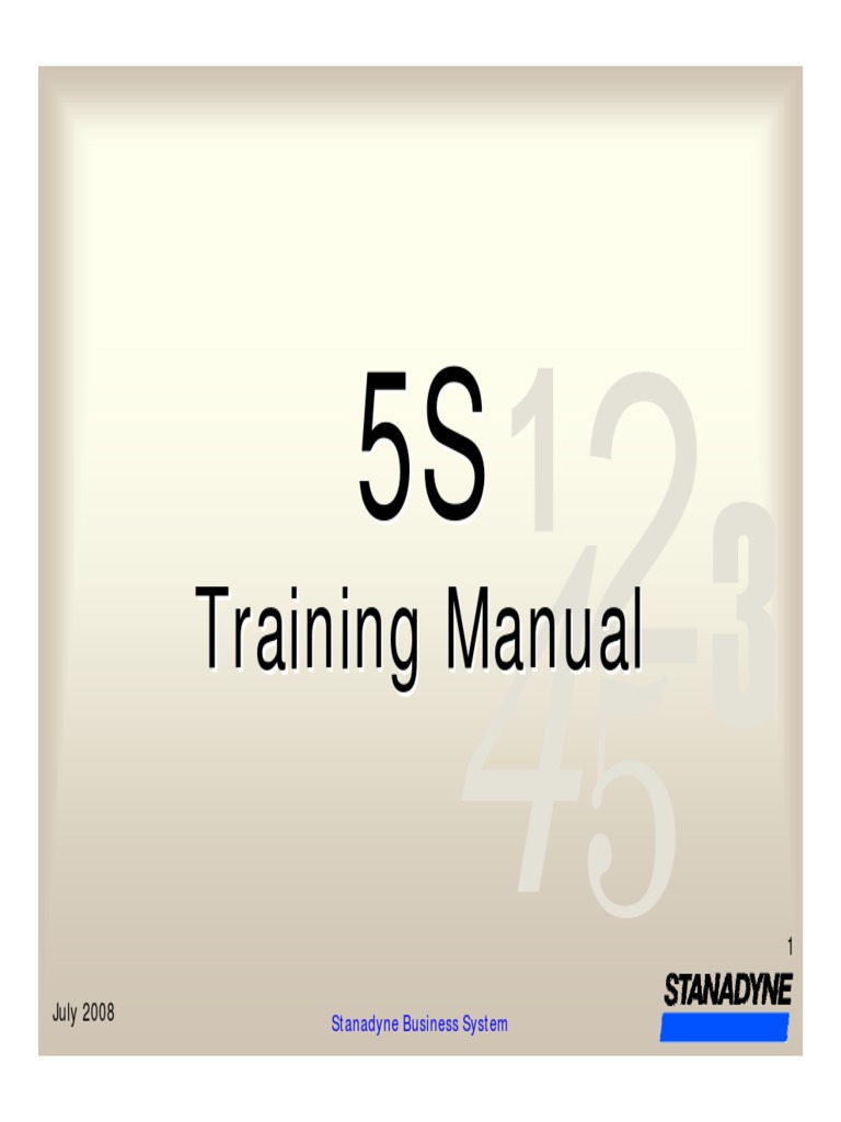 5s Training PDF | PDF | Lean Manufacturing | Business