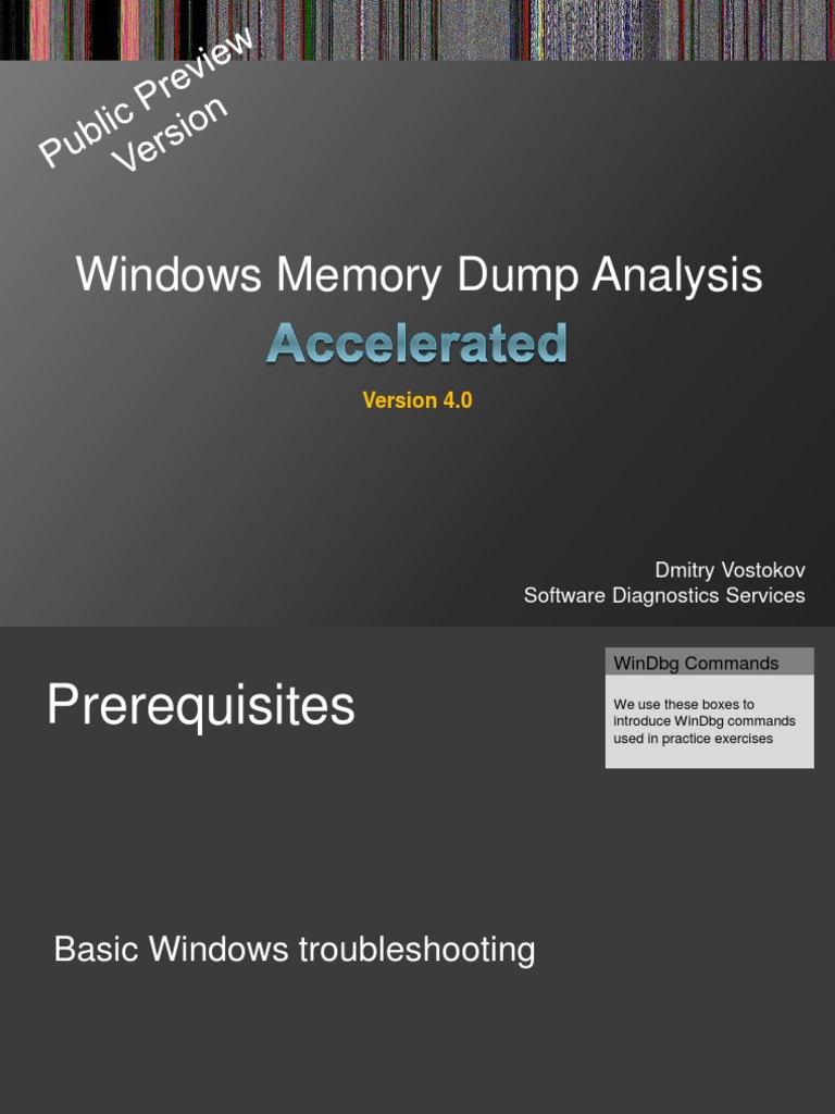 Accelerated Memory Dump Analysis Version4 Public | PDF | Thread (Computing) | Pointer (Computer ...